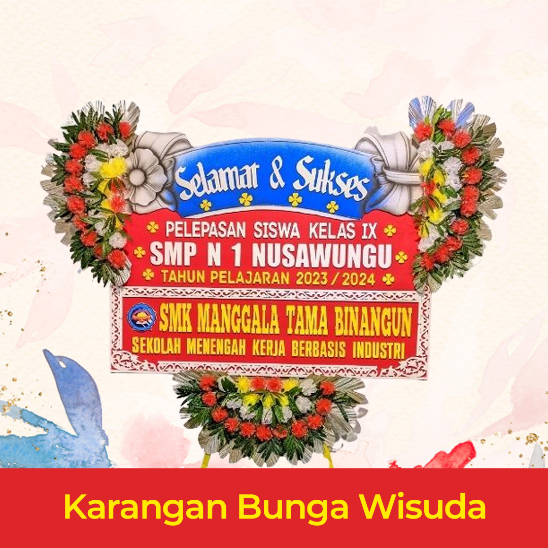 Karangan Bunga Wisuda – W3 - adipatiflorist
